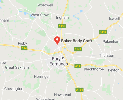 Baker Body Craft Mildenhall | How to find us