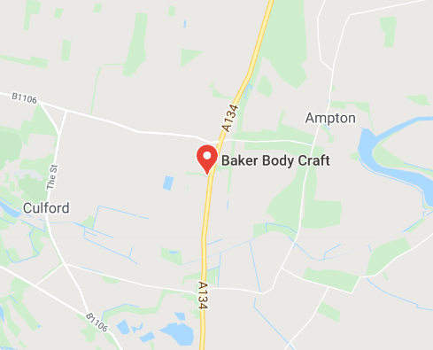 Baker Body Craft Mildenhall | How to find us